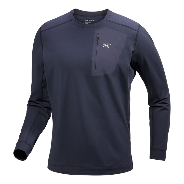 The Epicentre | Arcteryx Rho LT Crew Neck Mens in Black Sapphire